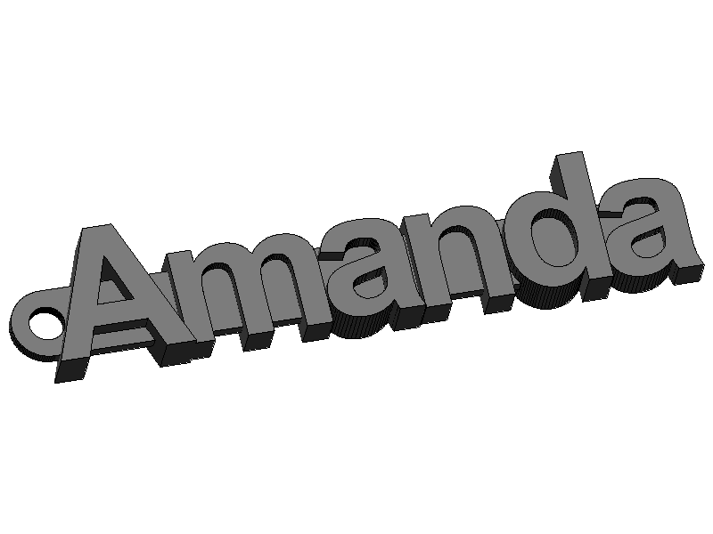 Personalized Keychain - Parametric 3D Model Generator | Paramecad