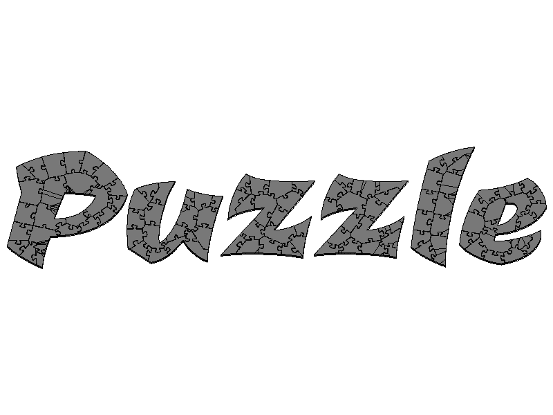 Text Puzzle Generator - Parametric 3D Model Generator | Paramecad