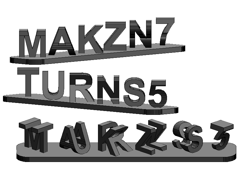 Dual Text Illusion: "MAKZN7", "TURNS5" | Paramecad